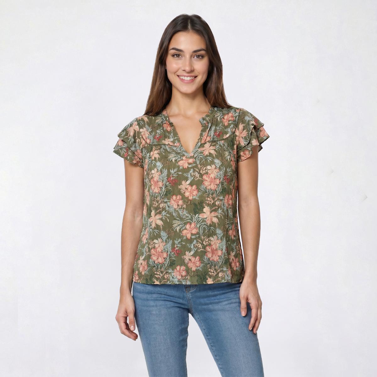 Click here for Womens Angels Forever Young Davina Cap Sleeve Flor... prices